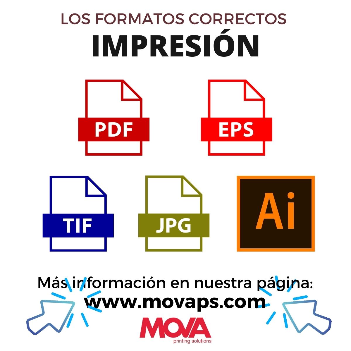 Formatos Correctos para Impresión – MOVA